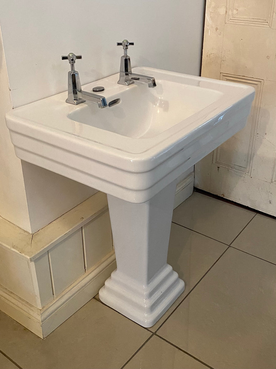 Art Deco Basin and Pedestal by Jacob Delafon, Paris C.1930 – stiffkey ...